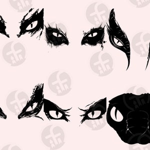 Snake Eye SVG Clipart Bundle: Reptile Gaze Designs (digital Download ...