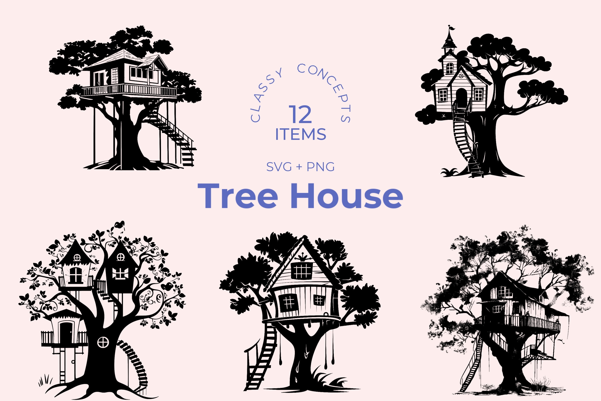 Tree House SVG 12 Cut Files Childlike Wonder Art Cricut - Etsy