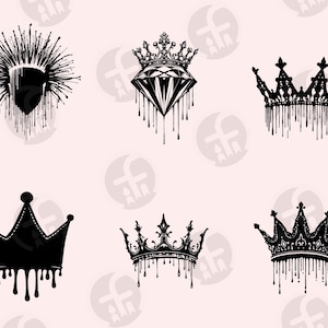 Dripping Crown SVG Bundle: 54 Regal Drip Art Designs (cricut File) - Etsy