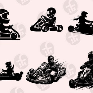 Kart Racing SVG Bundle 36 Designs Kart Decals and Apparel Design ...