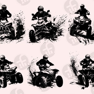 Quad Bike SVG Bundle 54 Designs Offroad Motorbike Four Wheeler ATV ...
