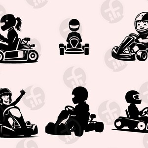 Kart Racing SVG Bundle 36 Designs Kart Decals and Apparel Design ...