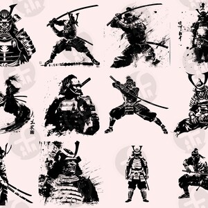 Samurai SVG Bundle: 96 Japanese Warrior Cut Files (digital Download) - Etsy