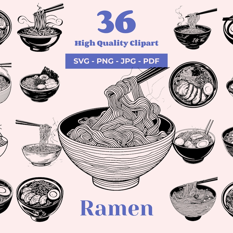 Ramen Svg - Etsy