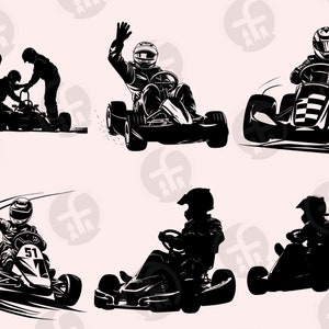 Kart Racing SVG Bundle 36 Designs Kart Decals and Apparel Design ...