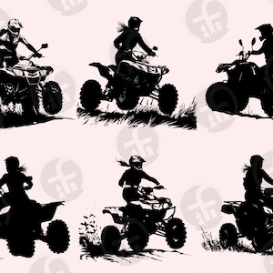Quad Bike SVG Bundle 54 Designs Offroad Motorbike Four Wheeler ATV ...
