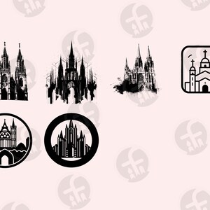 Gothic Cathedral SVG Bundle: 66 Church Designs (digital Download) - Etsy