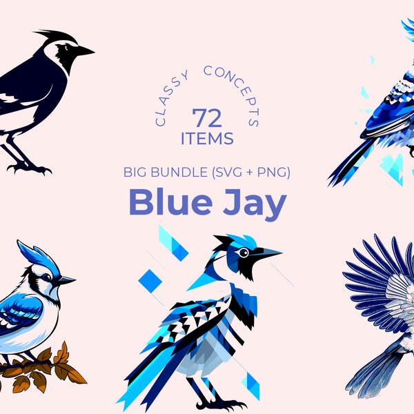 Blue Jay Art - Etsy