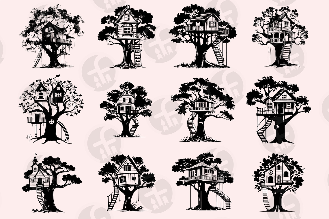 Tree House SVG 12 Cut Files Childlike Wonder Art Cricut - Etsy