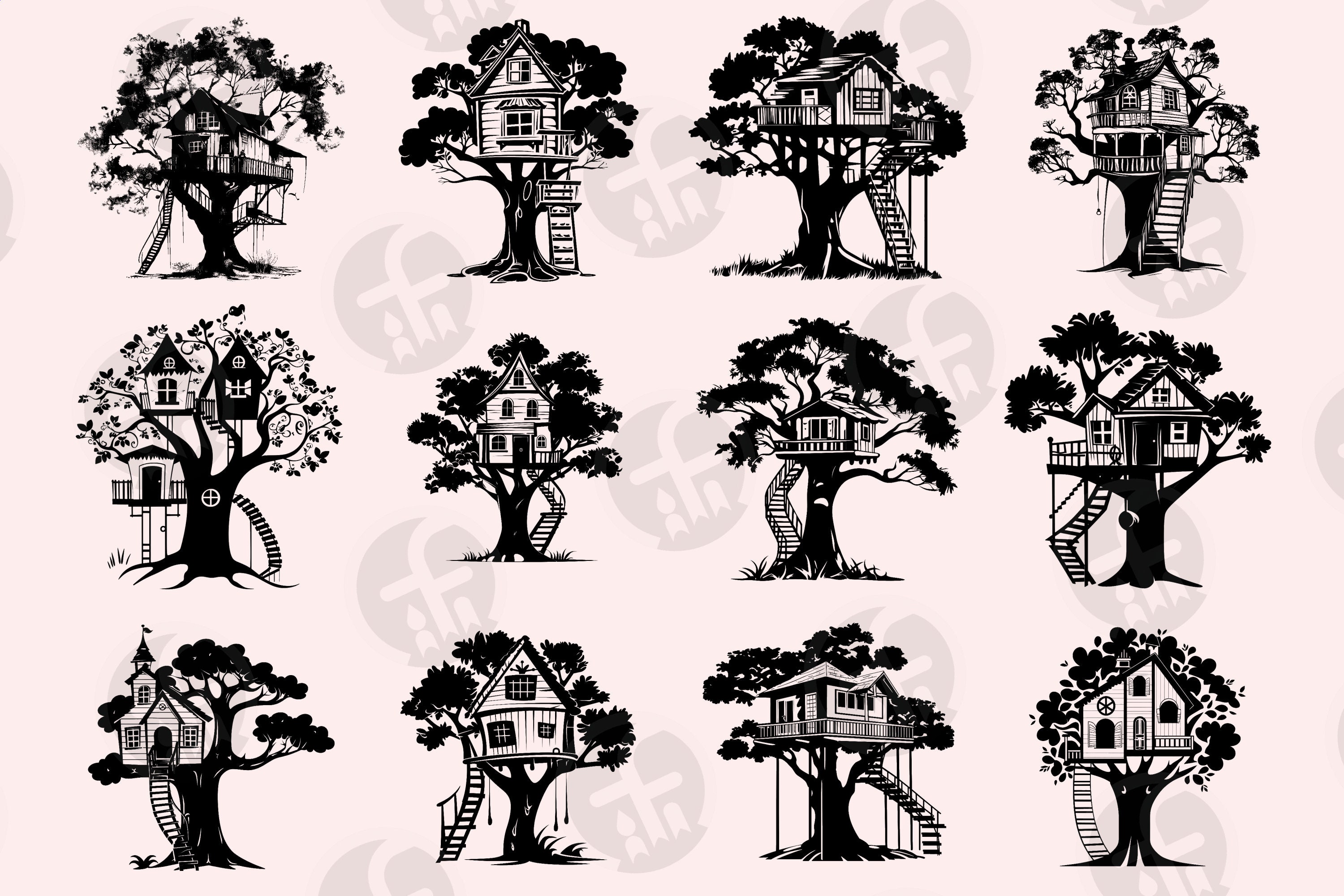 Tree House SVG 12 Cut Files Childlike Wonder Art Cricut - Etsy