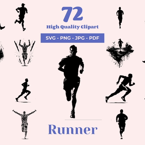 Running Svg - Etsy