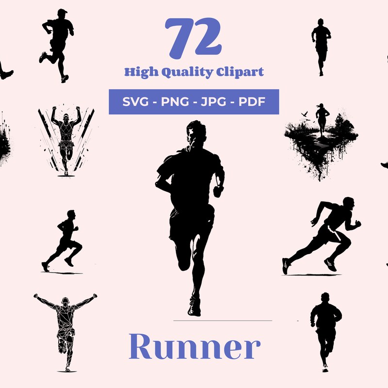Running Svg - Etsy