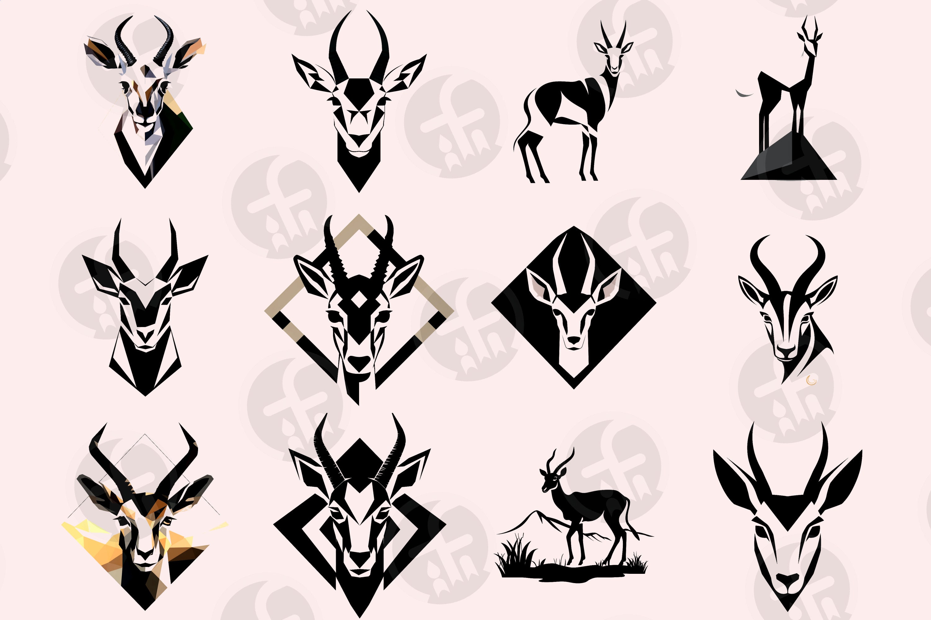 South African Springbok SVG Bundle 75 Cut Files Native - Etsy