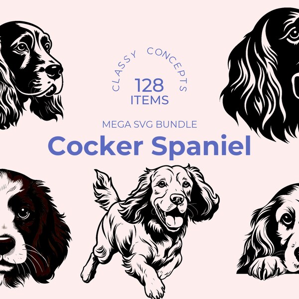 Cocker Spaniel Art - Etsy UK