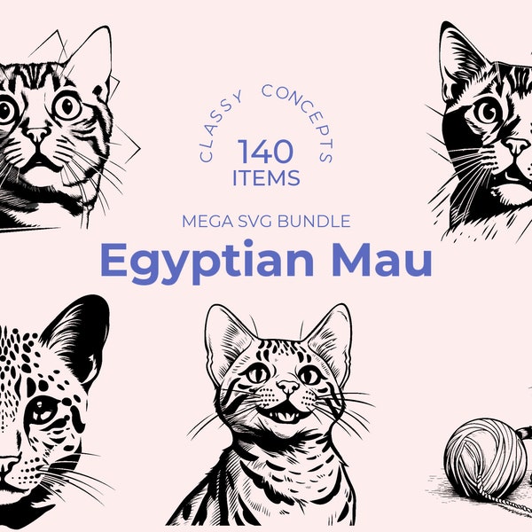 Egyptian Mau Art - Etsy