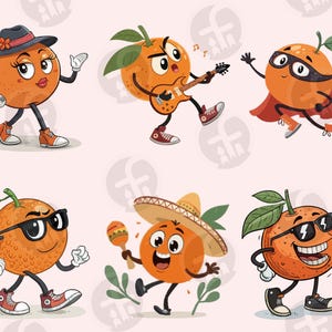 Cool Mandarin SVG Bundle - 36 Designs - Groovy Clipart - Colorfult SVG ...