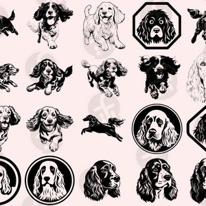 Cocker Spaniel SVG Bundle 128 Cut Files American Cocker Spaniel ...