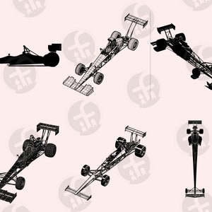Drag Racing SVG Bundle: 36 Top Fuel Dragster Designs (digital Download ...