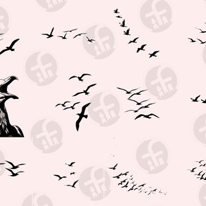 Seagull SVG Bundle 96 Cut Files Beach Bird Clipart Seagull Prints ...