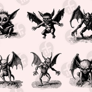 Imp SVG Bundle - 36 Designs - Monster SVG - Hell Clipart - Laser ...