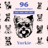Yorkie Svg - Etsy