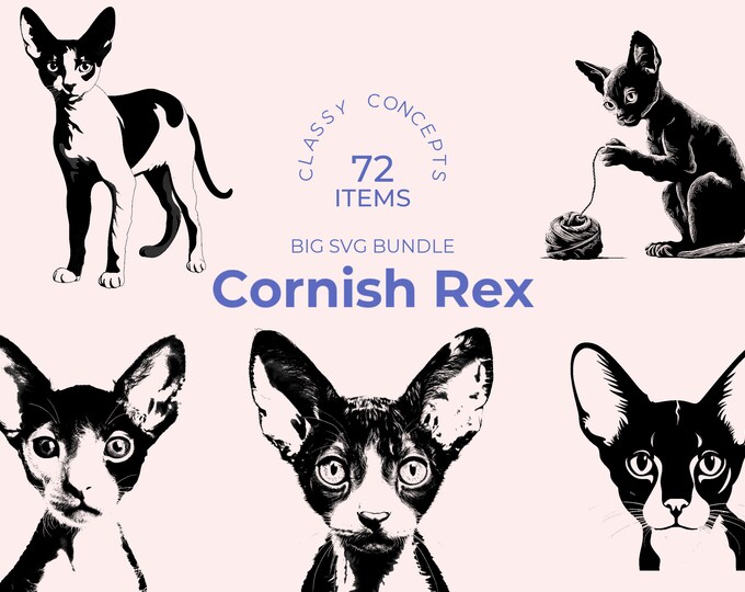 Cornish Rex Cat Svg, Cat Svg, Pet Svg, Cornish Rex Cat Dxf, Cat Png ...