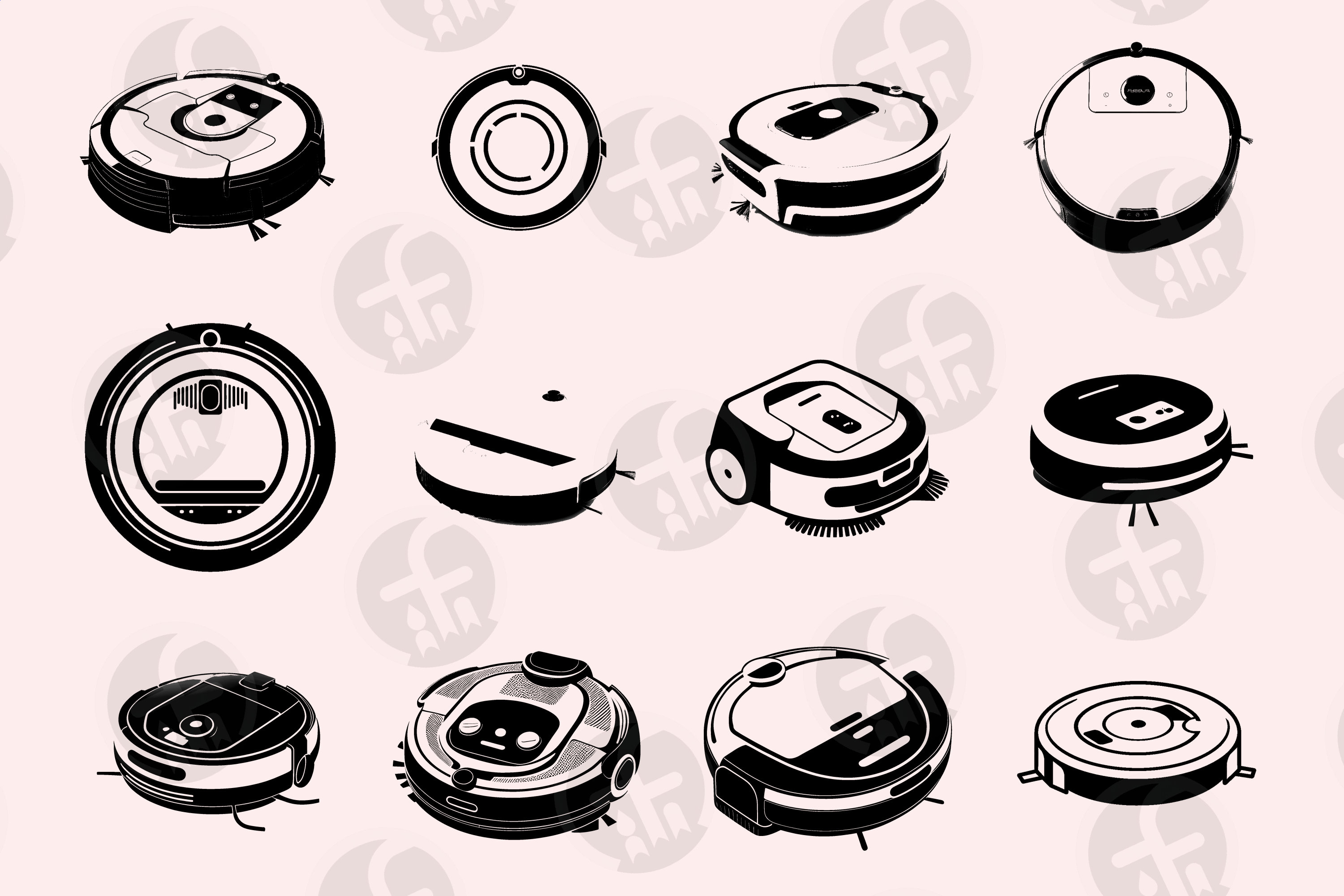 Robot Vacuum SVG Bundle 36 Cut Files Made by AI Robotic - Etsy Australia