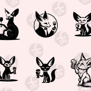 Fennec Fox SVG Bundle - 36 Cut Files - Desert Fox Designs for Laser ...