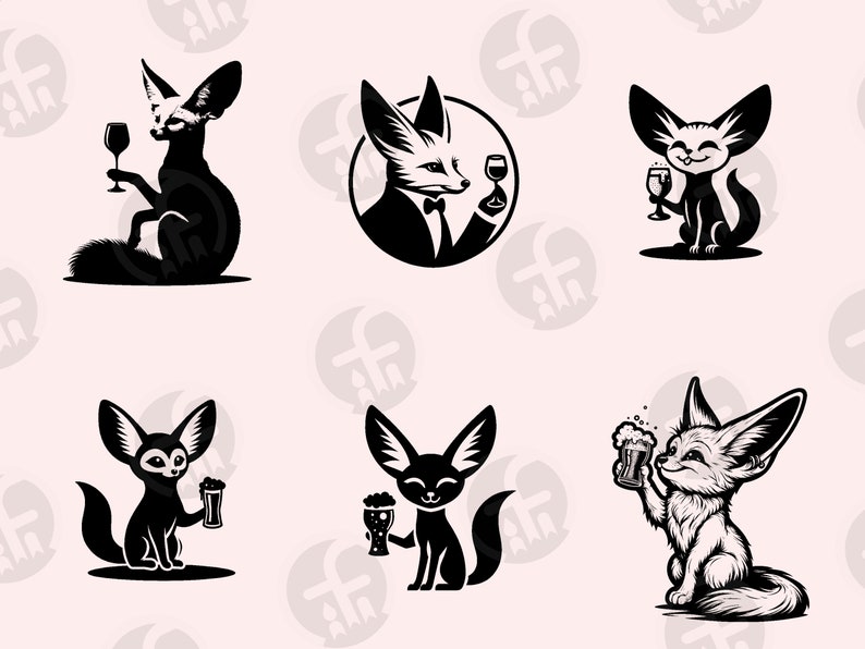 Fennec Fox SVG Bundle: 36 Desert Fox Designs (digital Download) - Etsy