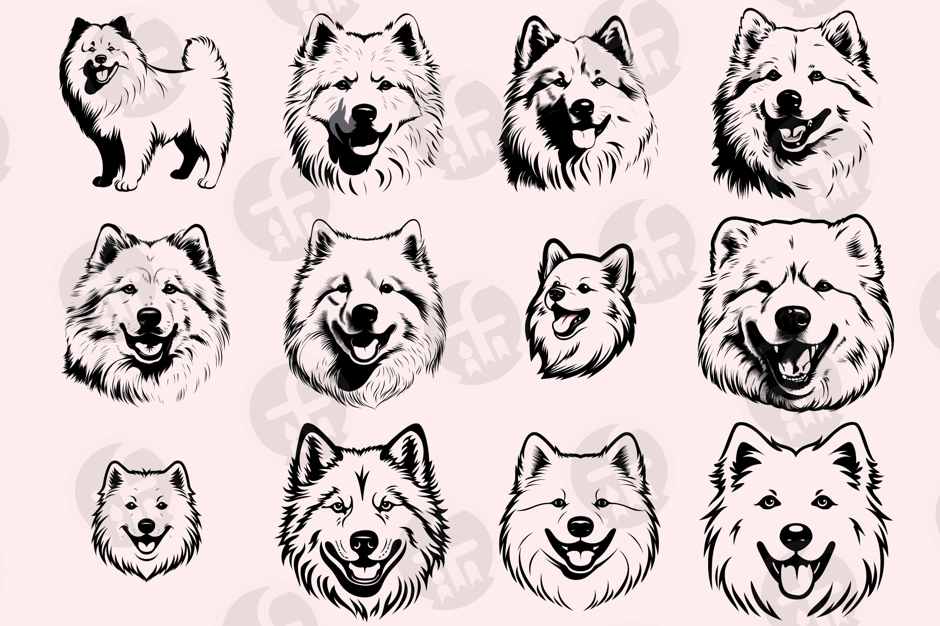 Samoyed SVG Bundle 99 Cut Files Siberian Origin Bjelkier - Etsy UK