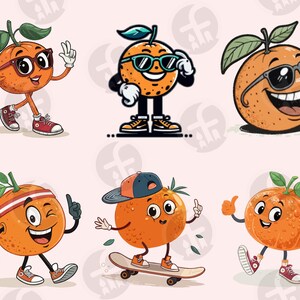 Cool Mandarin SVG Bundle - 36 Designs - Groovy Clipart - Colorfult SVG ...