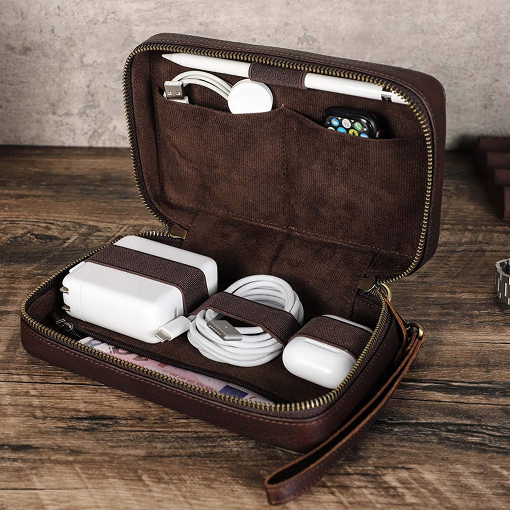 Personalise Travel Cable Organizer Bag, Custom Travel Electronics ...