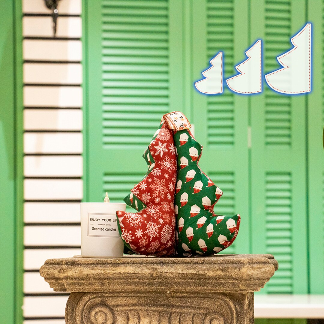 Christmas Tree Template Set Christmas Tree Ruler Family - Etsy