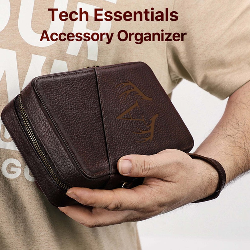 Personalise Travel Cable Organizer Bag, Custom Travel Electronics ...