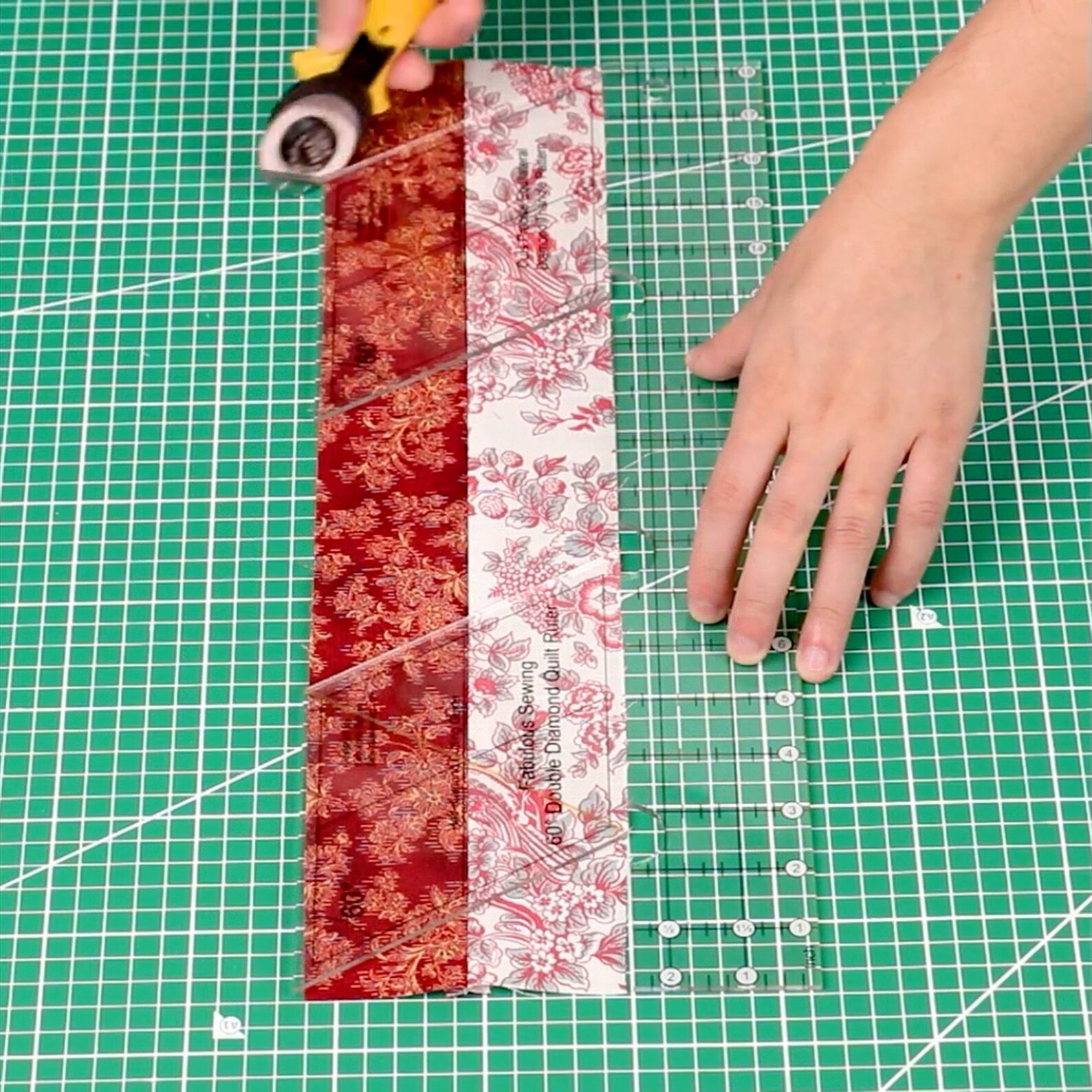 Fabulous Sewing Double Diamond Quilt Ruler Rotary Cutter - Etsy