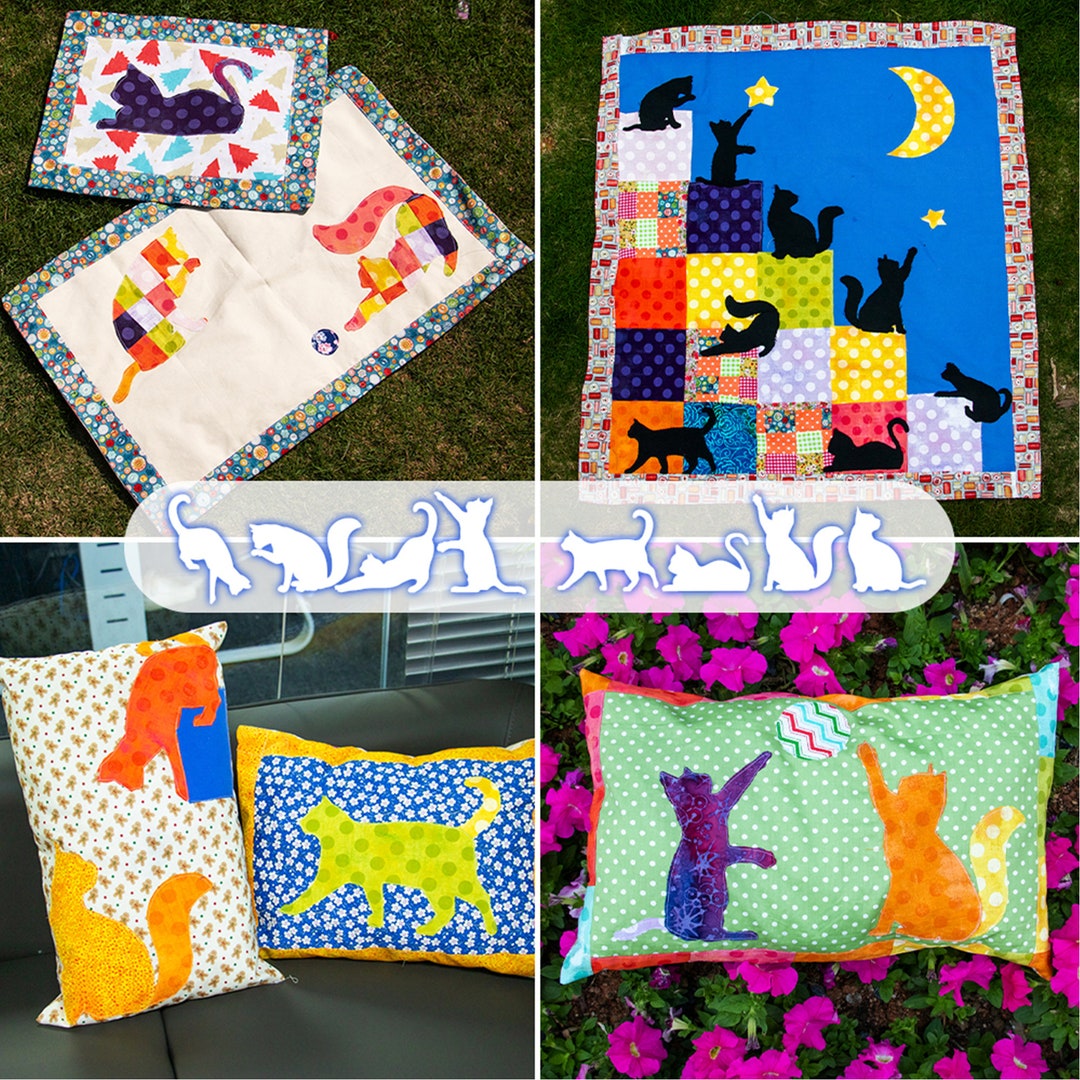 Cat Template, Cat Ruler, Patchwork Ruler, Rotary Knife, Cat Quilt Ruler ...