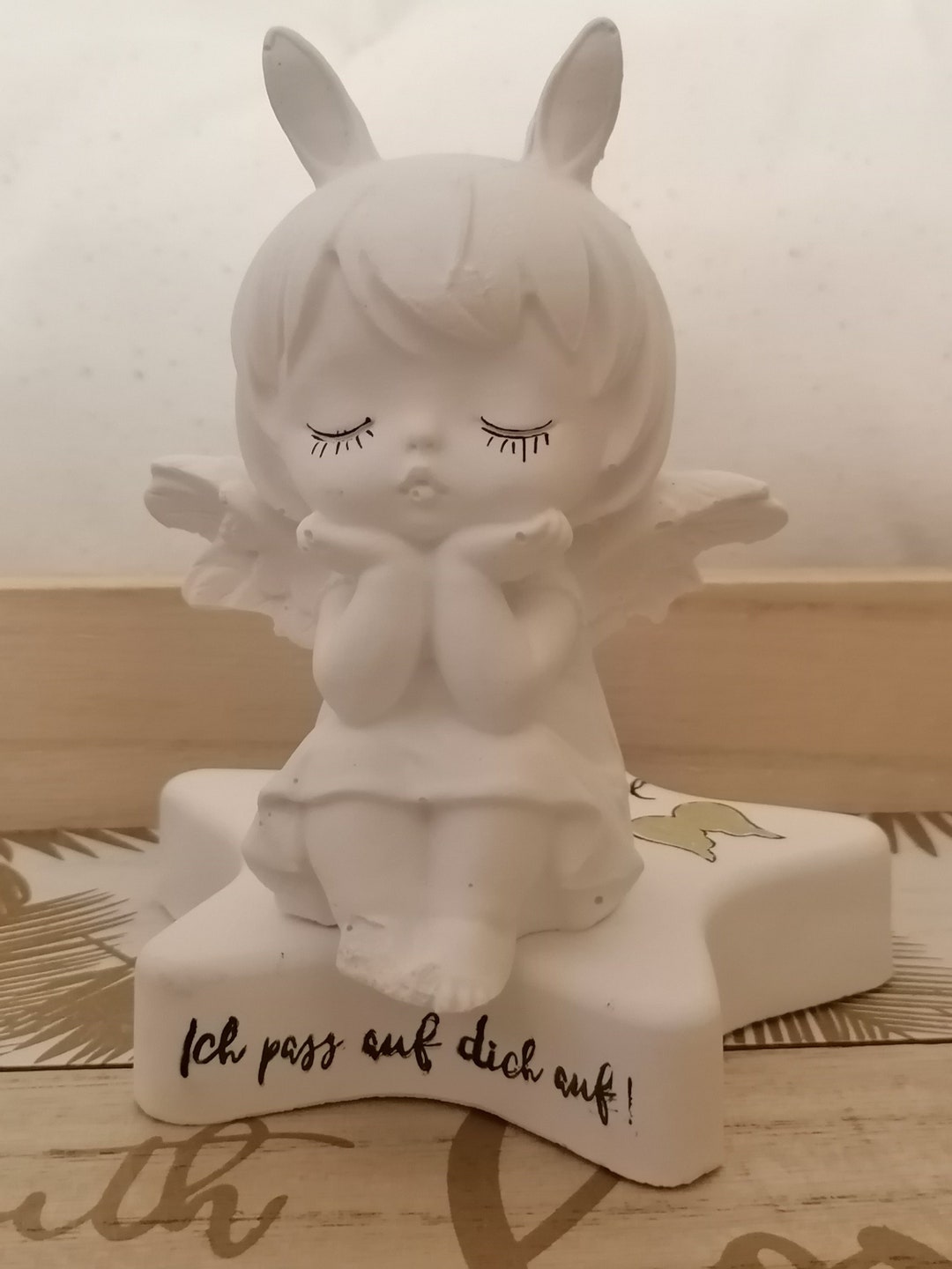 Guardian Angel With Star Made of Ceramic - Etsy