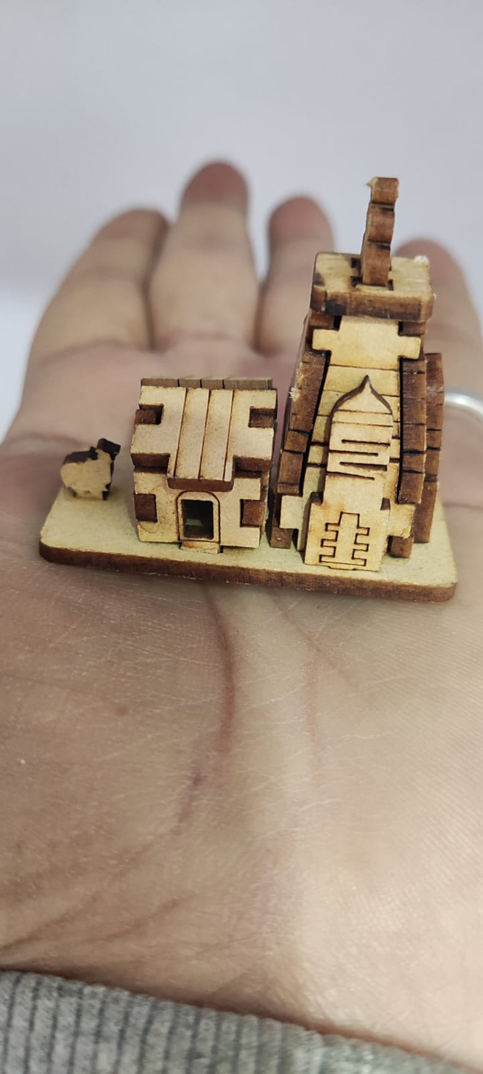 Tiny Laser Cut Wooden Kedarnath Temple - Etsy