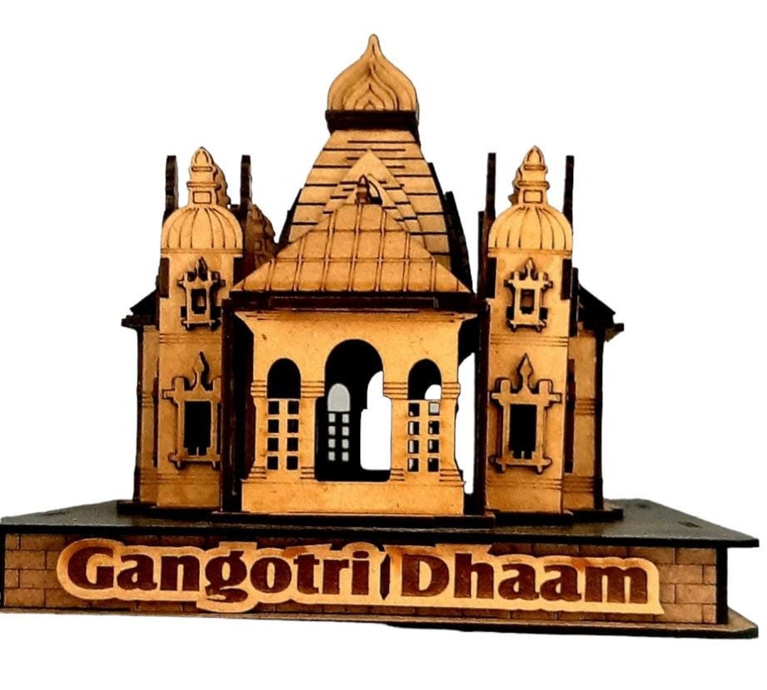 Buy Gangotri Temple, A Wooden Handmade Replica of Gangotri Temple one ...