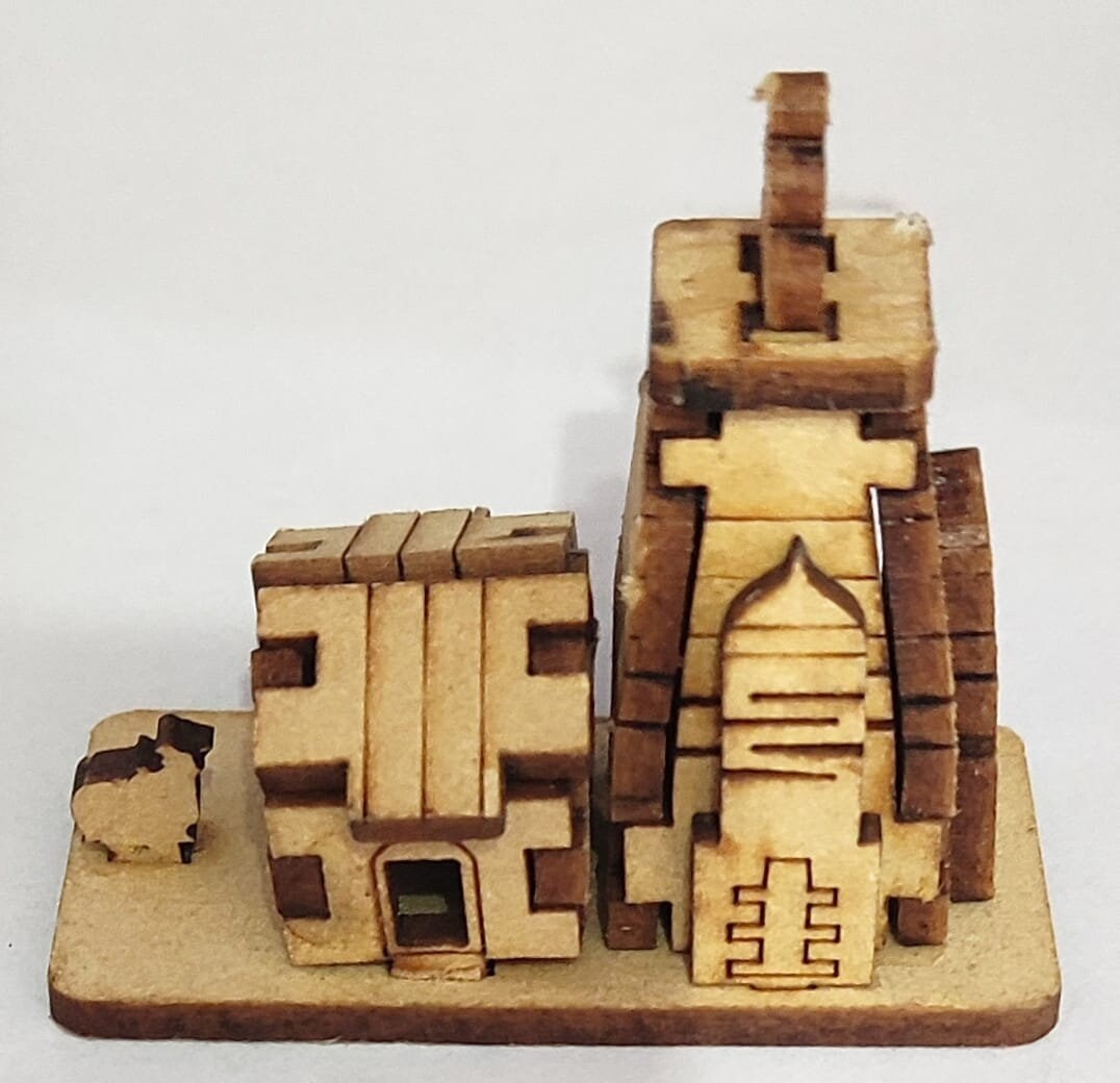 Tiny Laser Cut Wooden Kedarnath Temple - Etsy