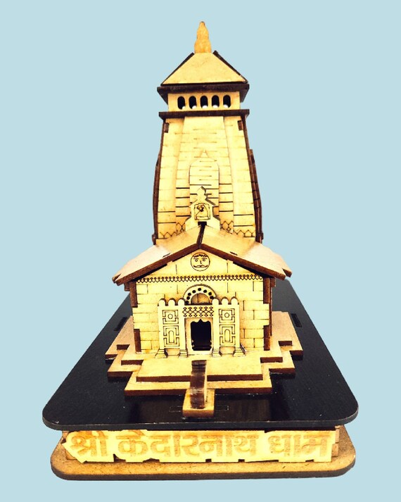 Miniature Structures EXme Pine Wood Shree Kedarnath Temple 3D Model ...