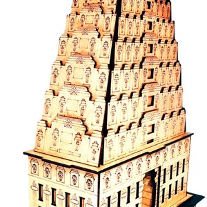 Virupaksha Temple, Hampi, Karnataka, A Wooden Handmade Replica/ Model ...