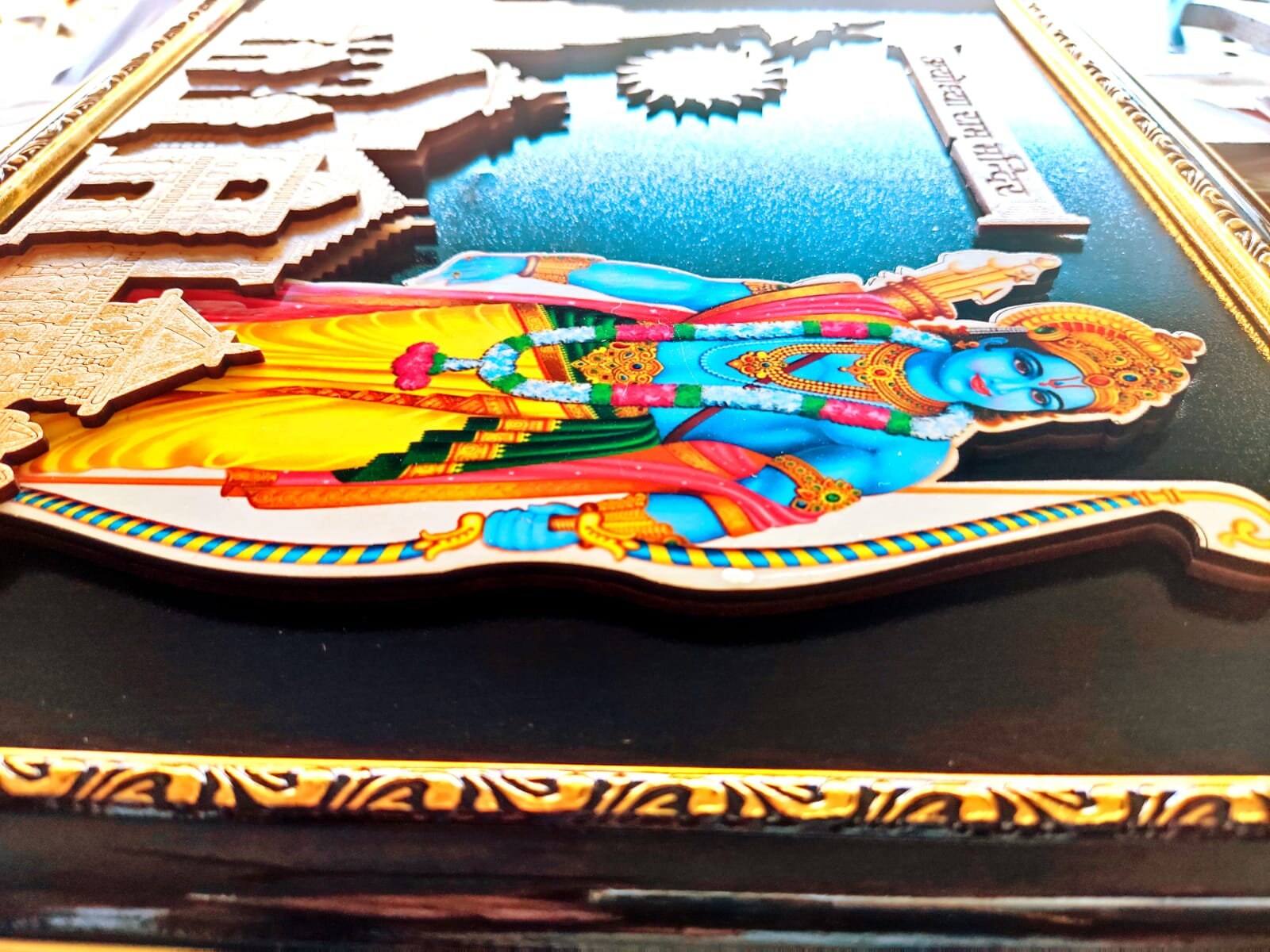 Shri Ram Mandir Ayodhaya A Wooden Handmade Replica of Proposed Shri Ram ...