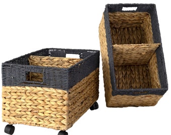 Wicker Basket With Wheels - Etsy