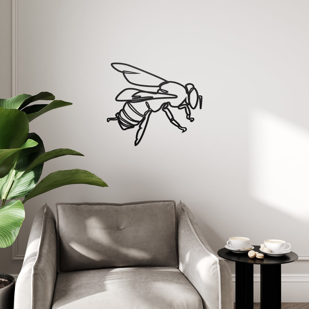 Wooden Bee Wall Art, Bee Wall Sign, Gift for Her, Housewarming Gift ...