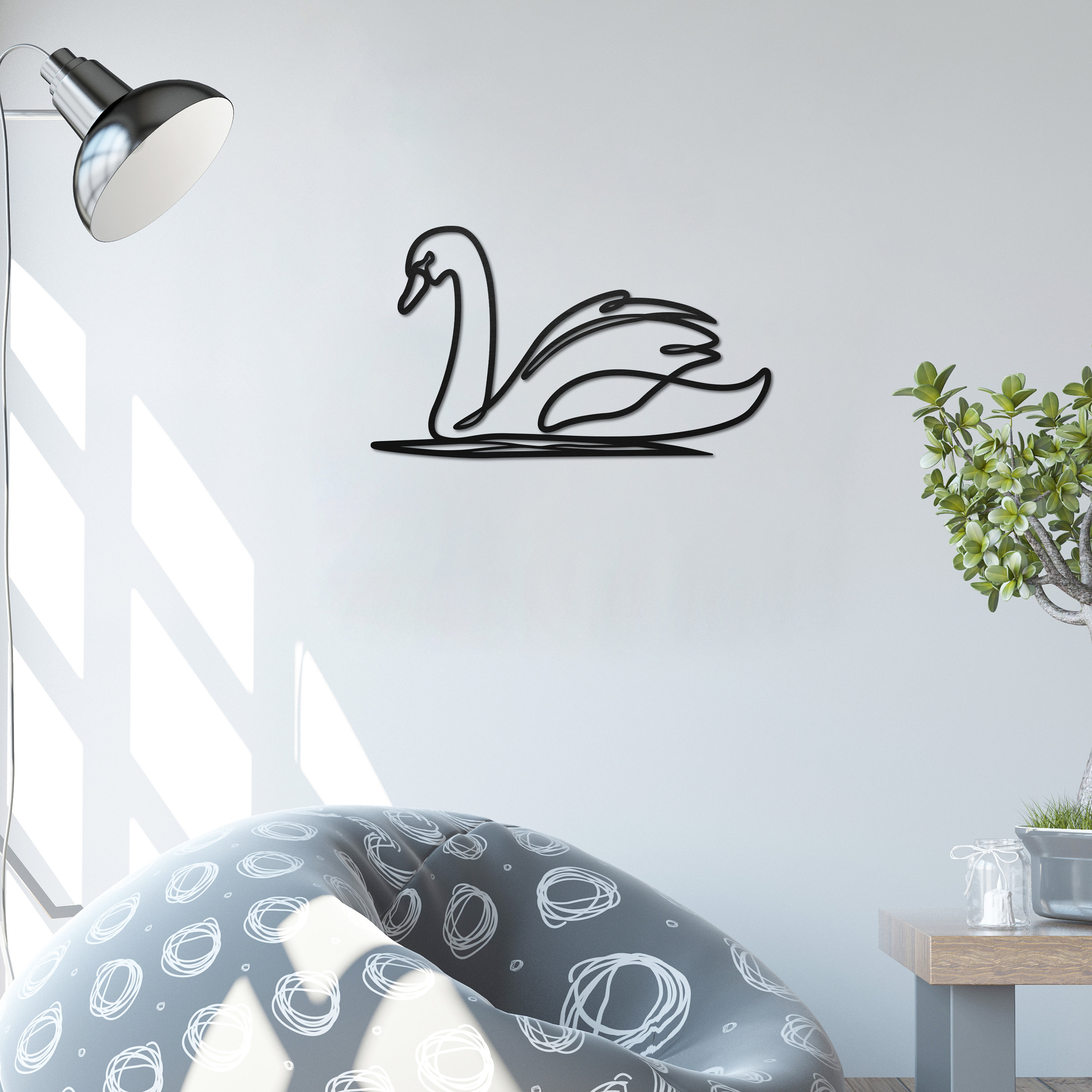 Wooden Swan Wall Decor Swan Wall Art Bedroom Decor - Etsy