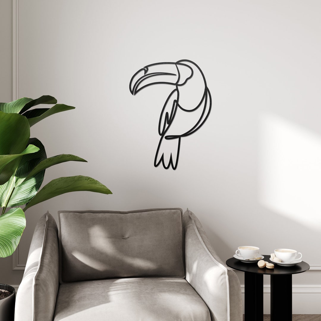 Wooden Toucan Wall Art, Toucan Bird Wall Art, Gift for Her, Wooden ...