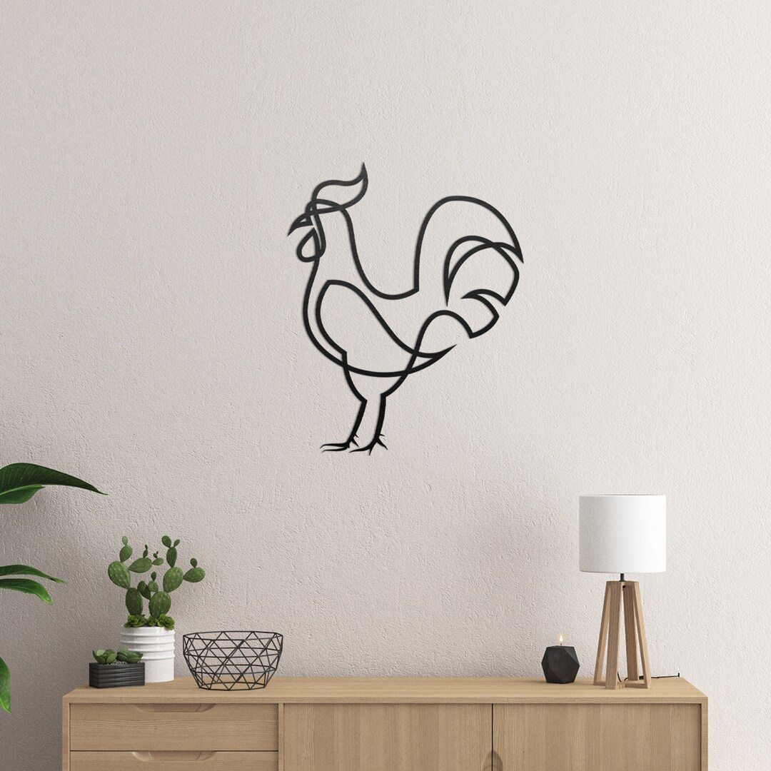 Wooden Rooster Wall Decor, Wooden Rooster Wall Art, Rooster Wall Decor ...