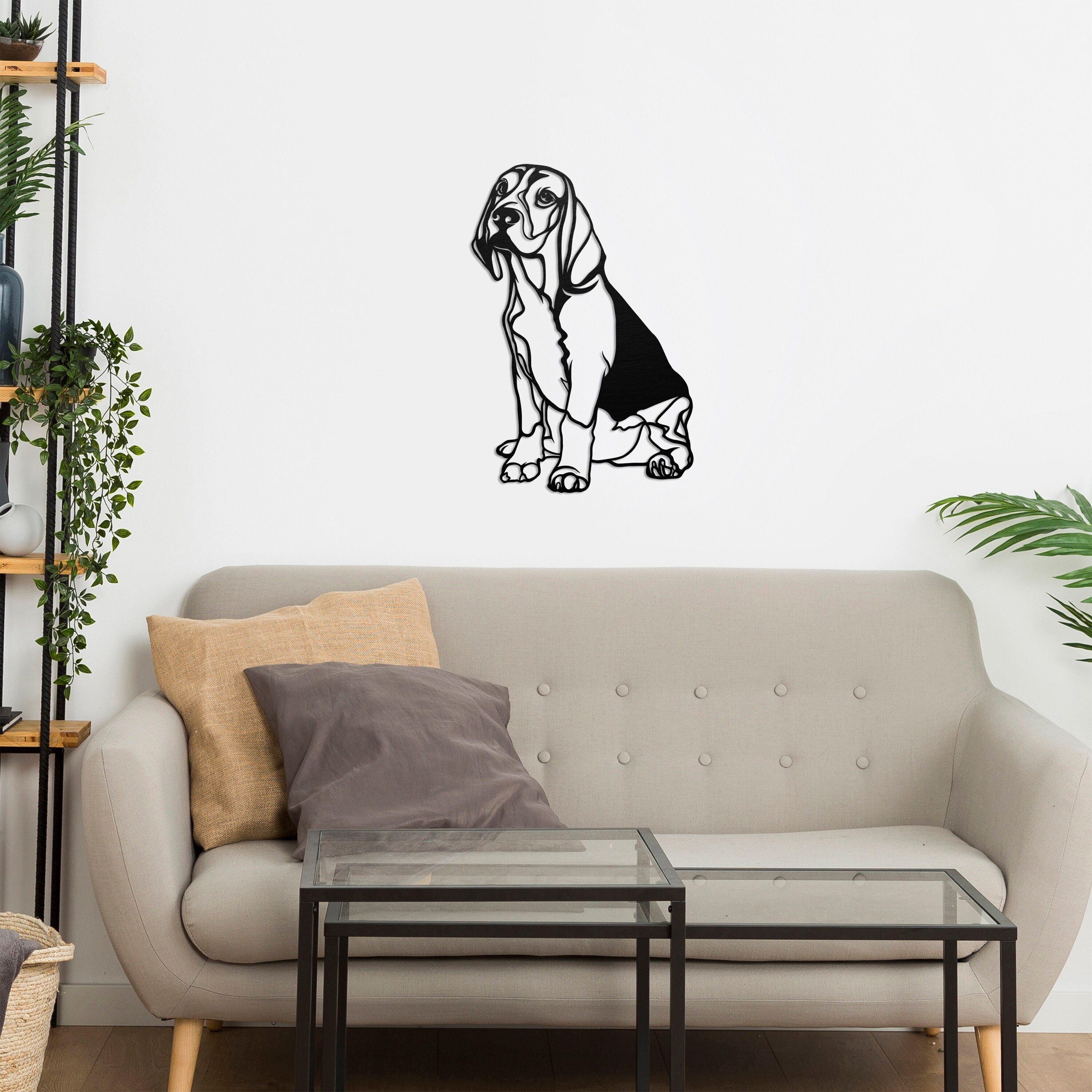 Beagle Wall Decor, Beagle Dog Wall Art, Laser Cut Wall Art ...