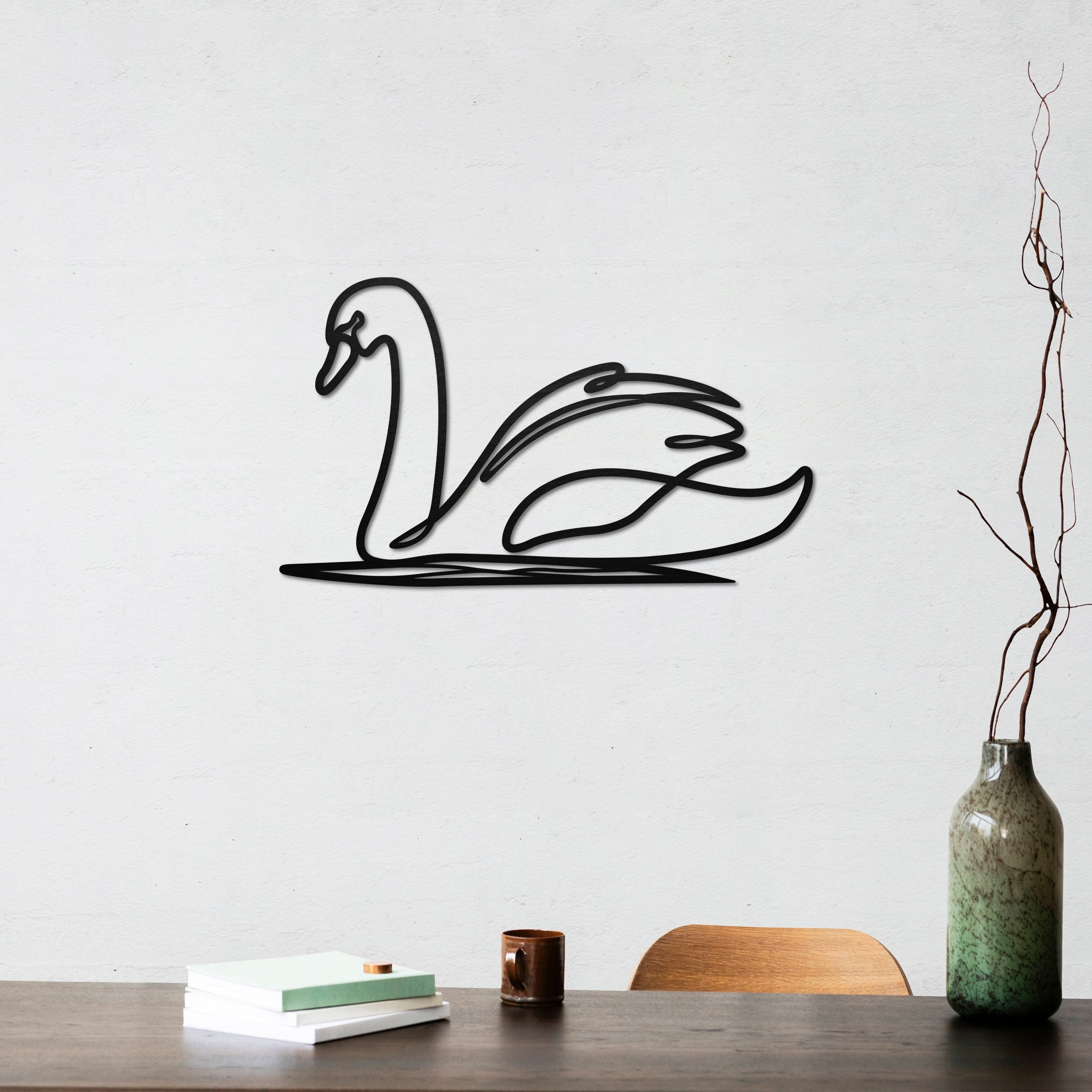 Wooden Swan Wall Decor Swan Wall Art Bedroom Decor - Etsy